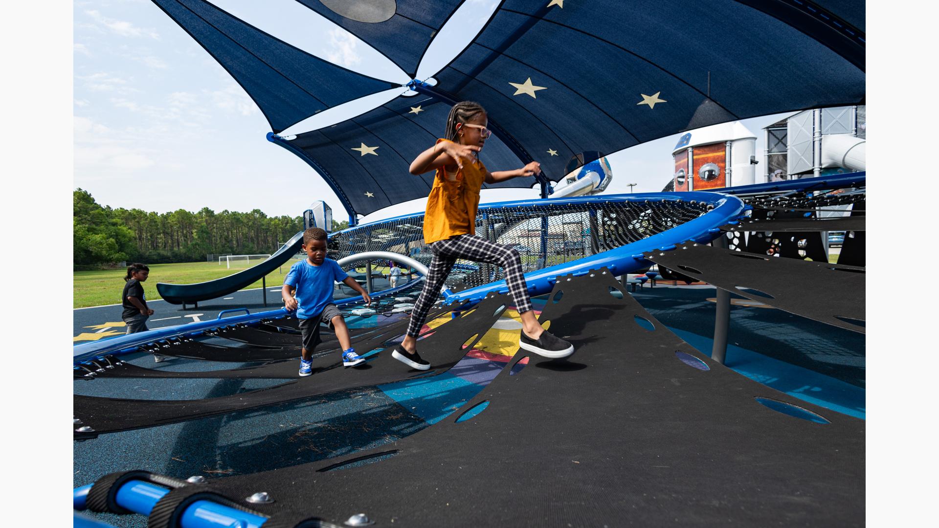Jack M. Fields Sr. Elementary School - Custom Space-themed School Playground
