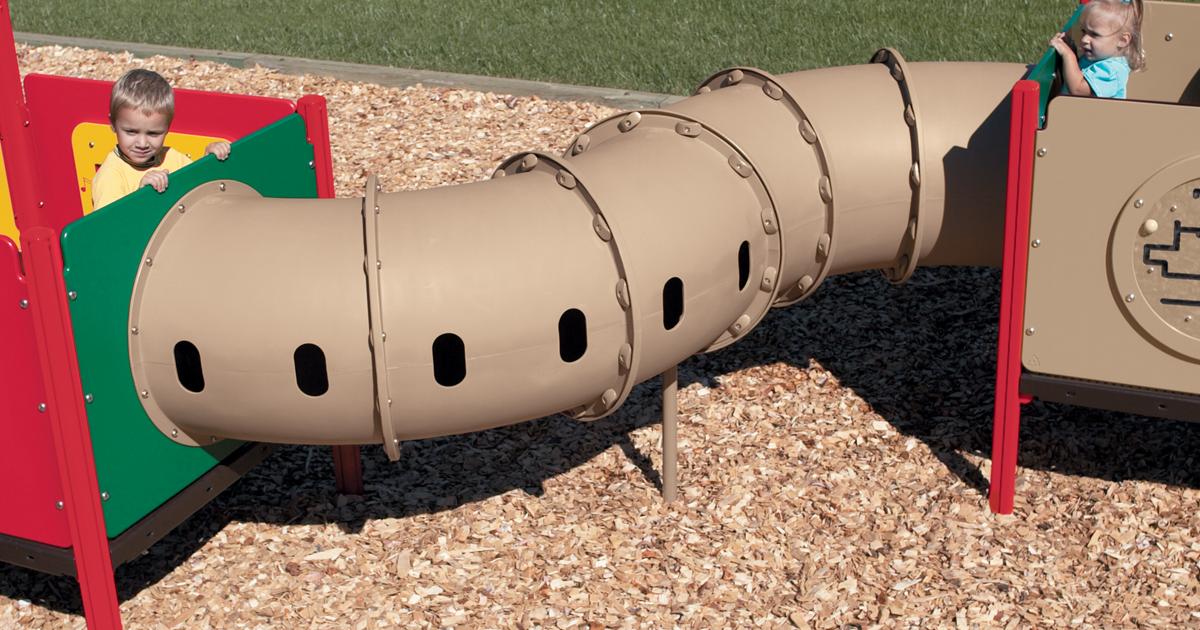 Crawl Tunnel w/o Incline - Tunnel Tube with Cutouts