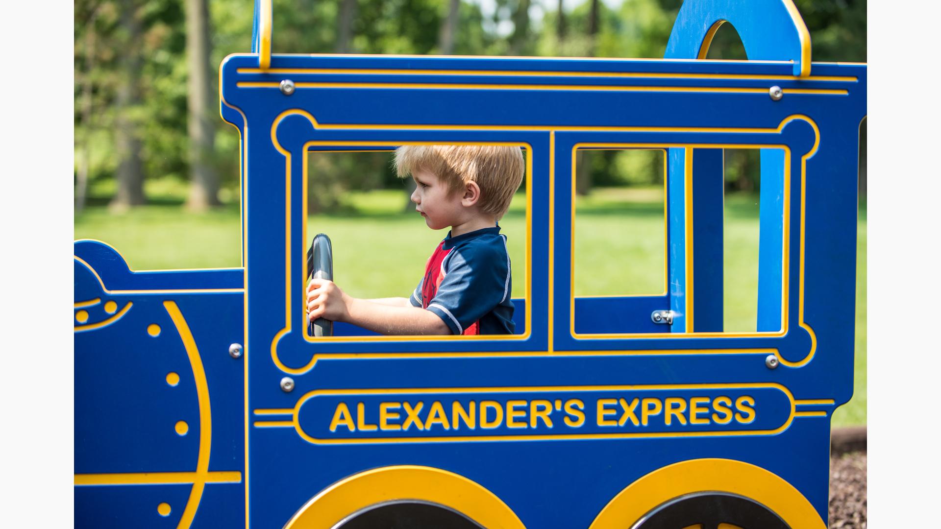 Alexander's Express - Custom Train-Themed Playground