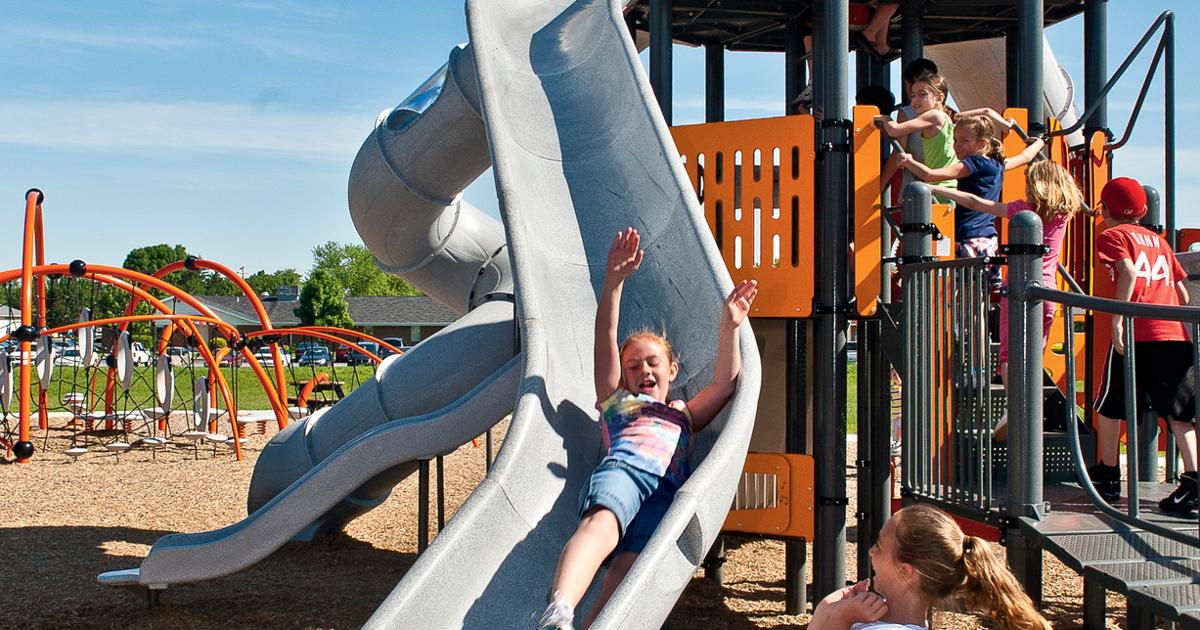 12' Tower SlideWinder2® - Large Curved Slide - PlayOdyssey®