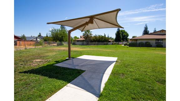 SkyWays® Cantilever Single Post Pyramid - Shade Structures