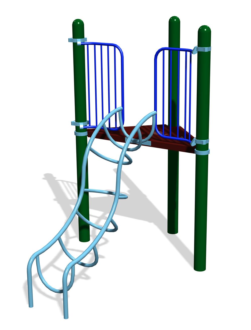 Snake Climber 90° Tri-Deck - Landscape Structures