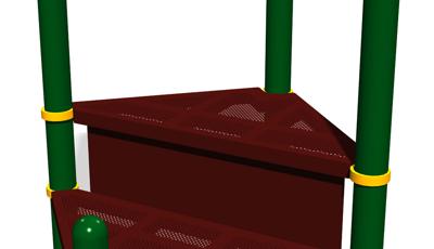 Kick Plate 90° Tri-Deck