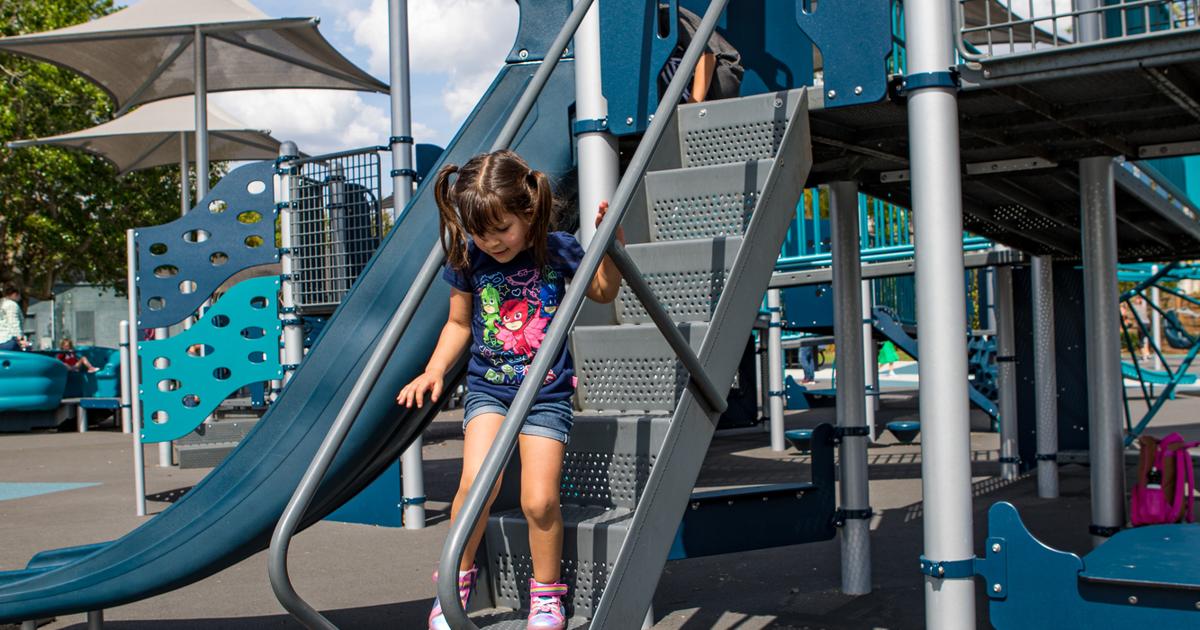 Step Ladder - Wide Stairs for Younger Children to Climb