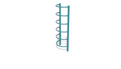 Vertical Pipe Climbers - Traditional Ladder with Rungs