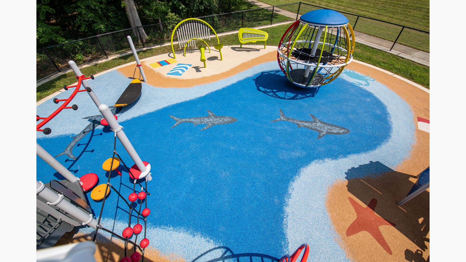 J. Franklyn Bourne Park - Custom Beach-themed Playground