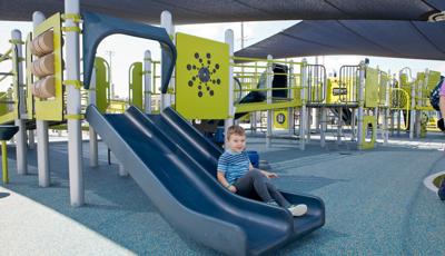 Double Slide - Poly Slide for Two Kids - One Piece Design