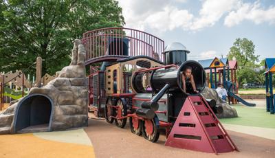 Turkey Thicket Recreation Center - Train-Themed Playground