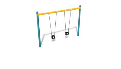 Single Post Swings - Economically Designed, Space Saving