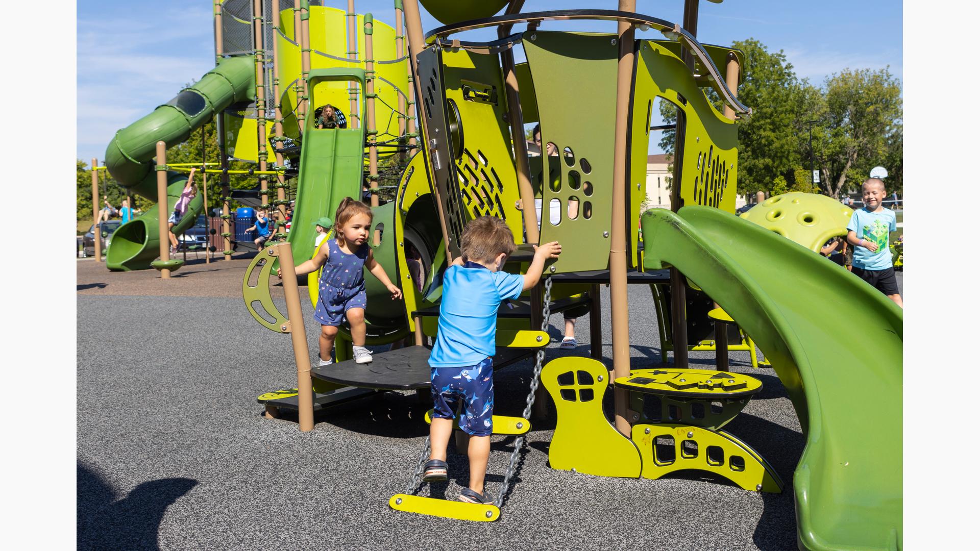 the Grove at Village Park - Double Playground Towers
