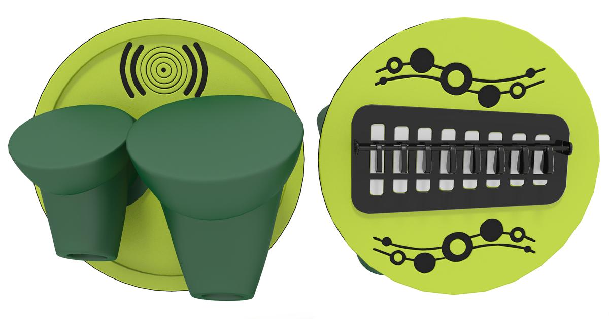 Bongo and Xylofun Panel - Sensory Play Panel