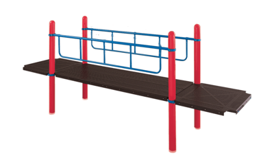 Swiggle Stix® Bridge - Hanging Disc Playground Bridge