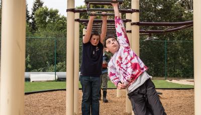 Trapeze Horizontal Ladder - Jungle Gym with Rings