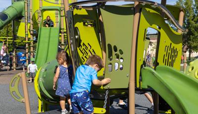 the Grove at Village Park - Double Playground Towers