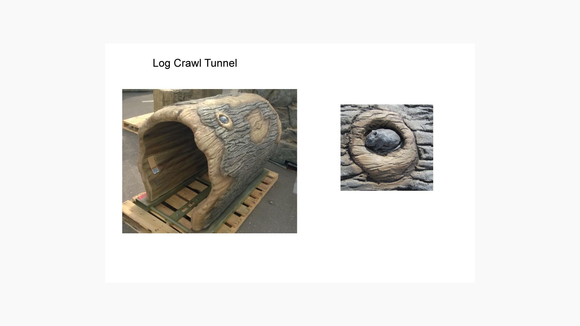 Play Naturally Log Crawl Playground Tunnel