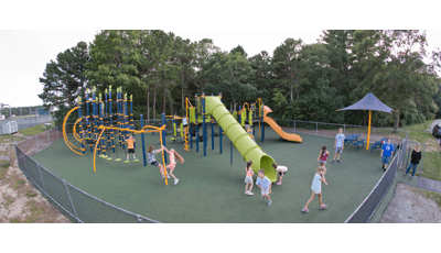 Lexington Life Academy - Beach-themed Playground with Umbrella Shade