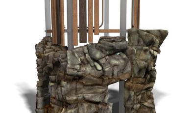 The Chimney®/The Den® Rocks - Playground Rock Walls