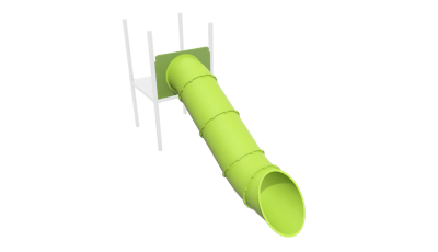 Tunnel Side w/ Optional View Tubes - Straight Plastic Slide