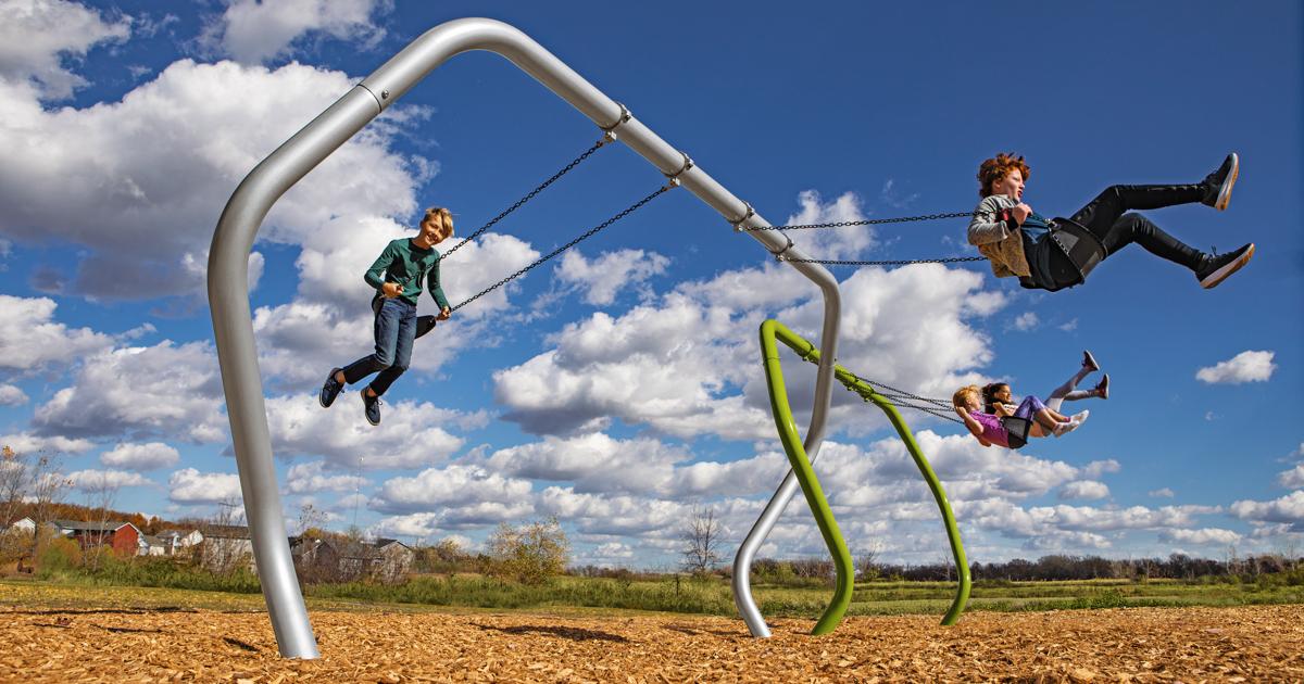 Hedra® Swing Frame - Geometric Set - Landscape Structures