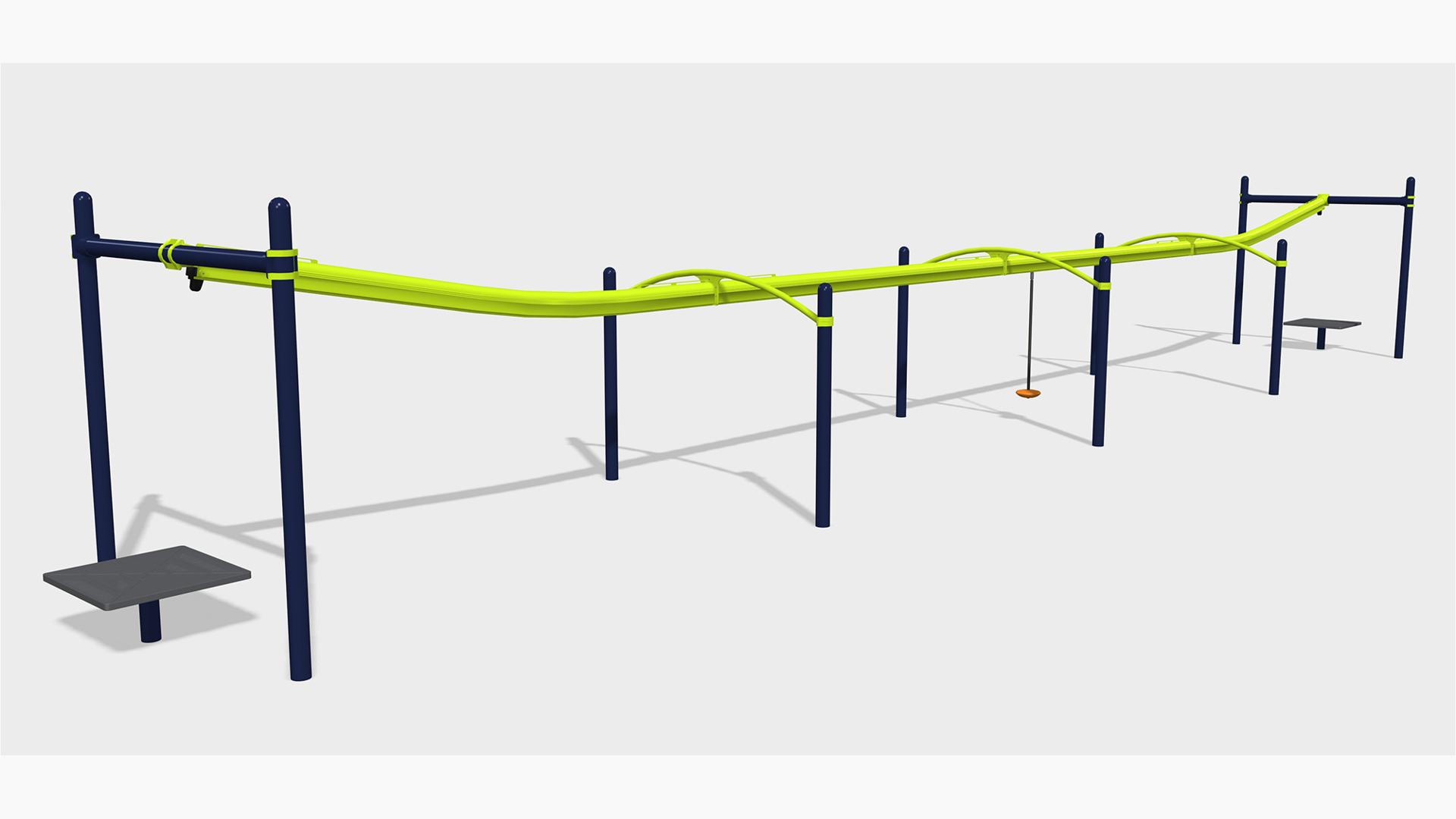 ZipKrooz® - Two-Way Playground Zip Line Offers Nonstop Fun