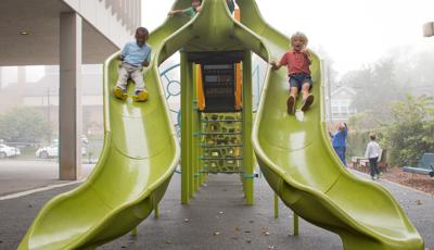 Gemini Slidewinder2 - Double Slide - Landscape Structures