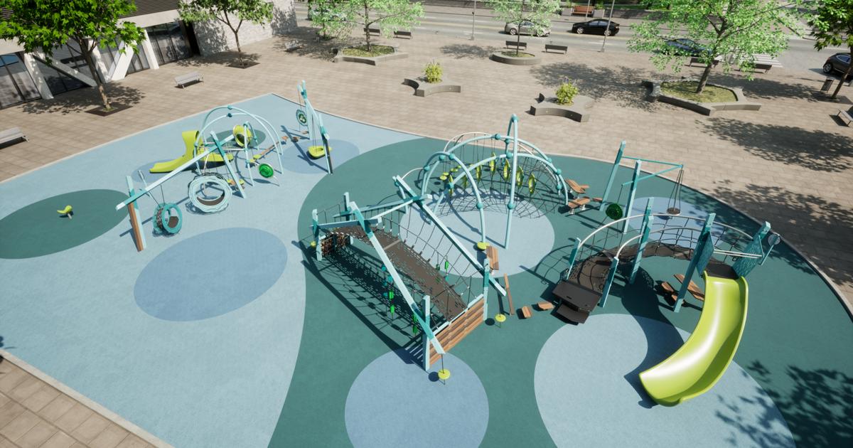 Cosmopolitan Play Area – Urban City Playground Design