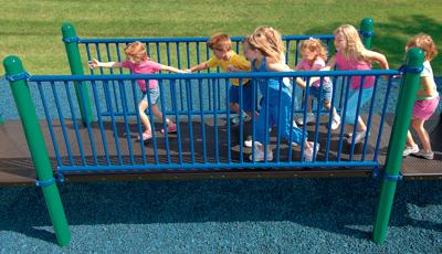 Bridge w/Barriers for Playgrounds - Landscape Structures