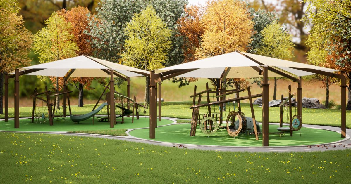 Shaded Recreation Area – Contemporary Forma Playground