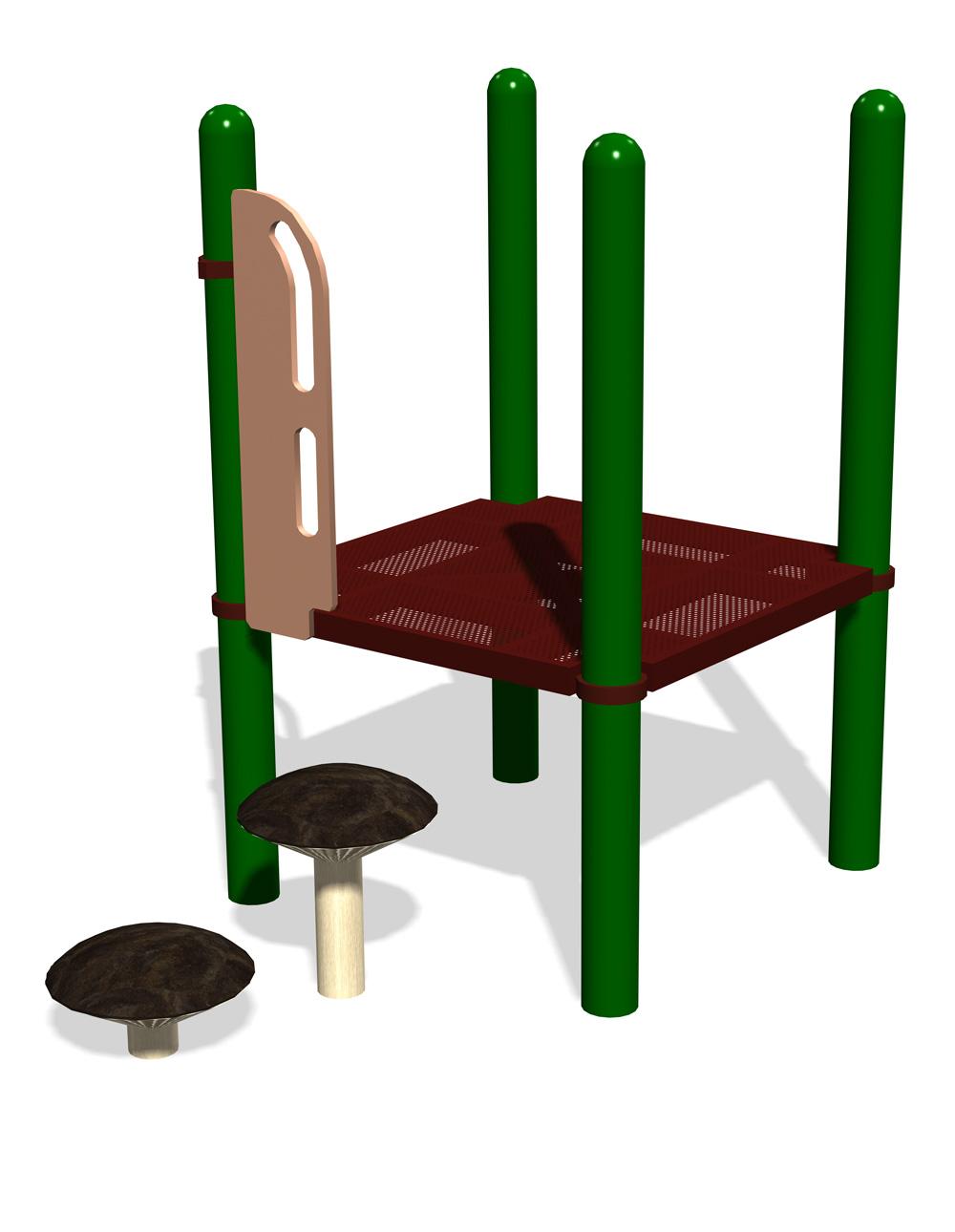 Mushroom Stepper 24" Deck Permalene® - Landscape Structures