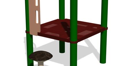 Mushroom Stepper 24" Deck Permalene® - Landscape Structures