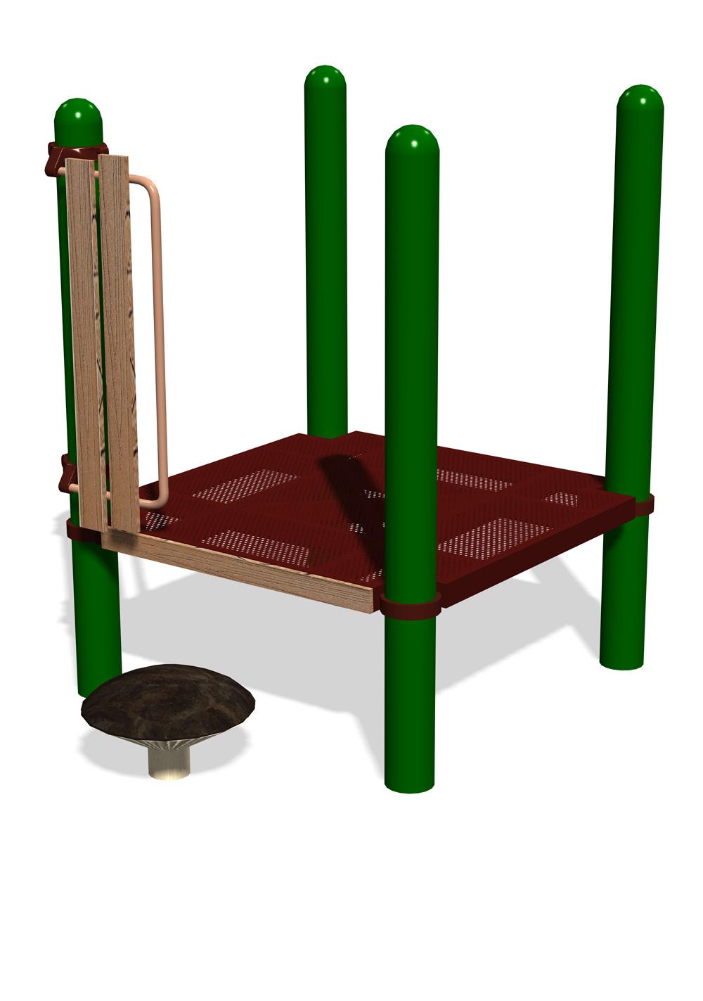 Mushroom Themed Playground Steps - Stepping Made Fun!