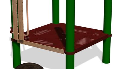 Mushroom Themed Playground Steps - Stepping Made Fun!