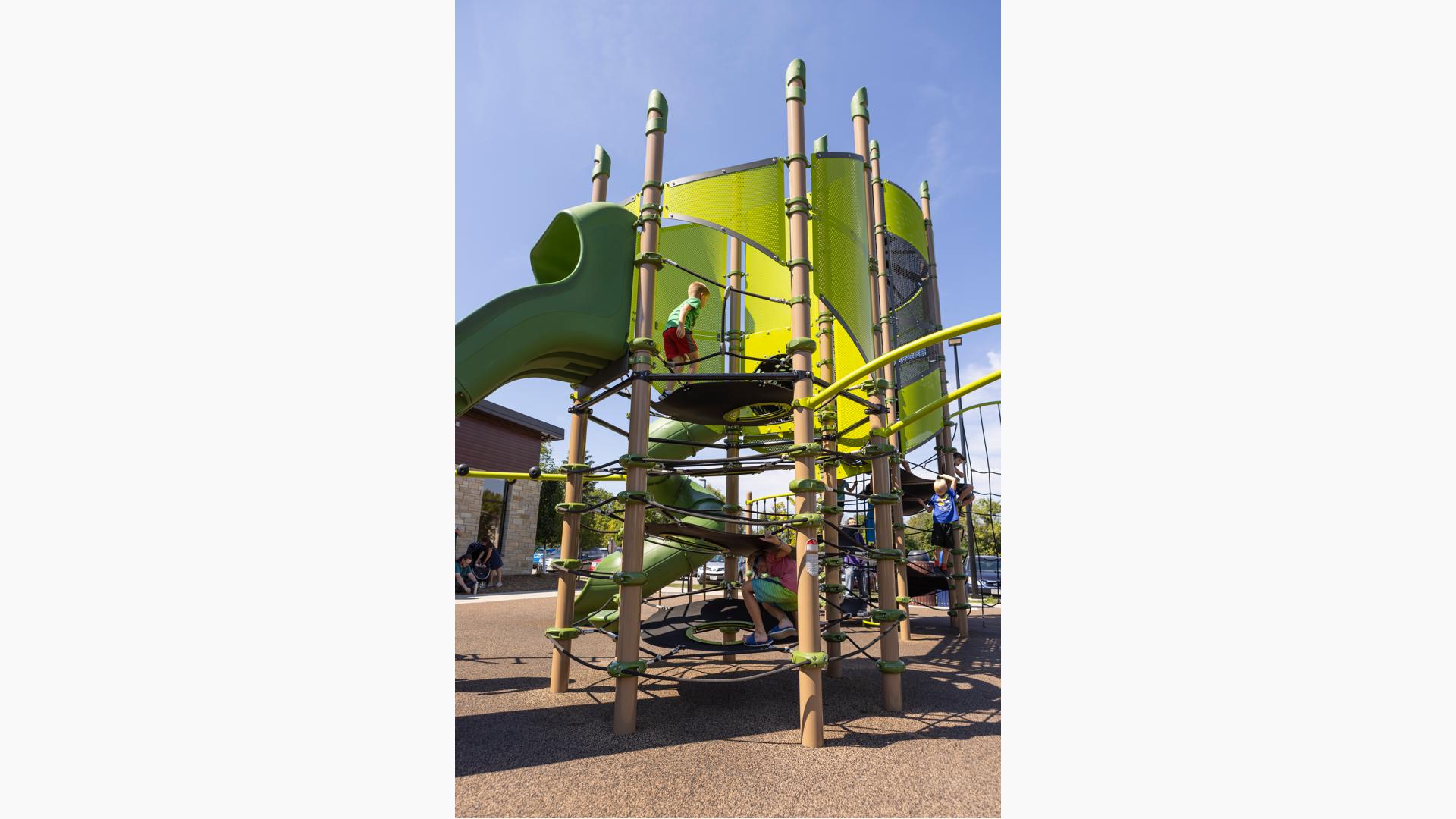 the Grove at Village Park - Double Playground Towers