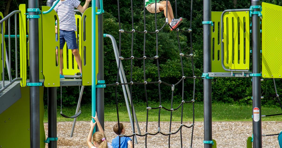 Vertical Net Playground Climber