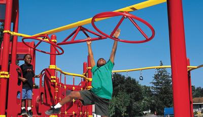 Triple Ring Fling™ Overhead Event - Landscape Structures