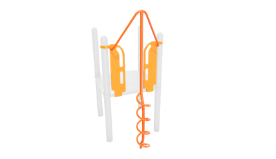 Corkscrew Climber - Spiraled Corkscrew Playground Ladder