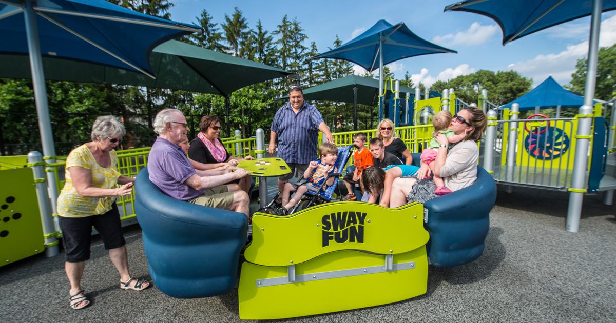 Sway Fun® Glider (16") - Large Glider with Wheelchair Access