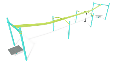 ZipKrooz® - Two-Way Playground Zip Line Offers Nonstop Fun