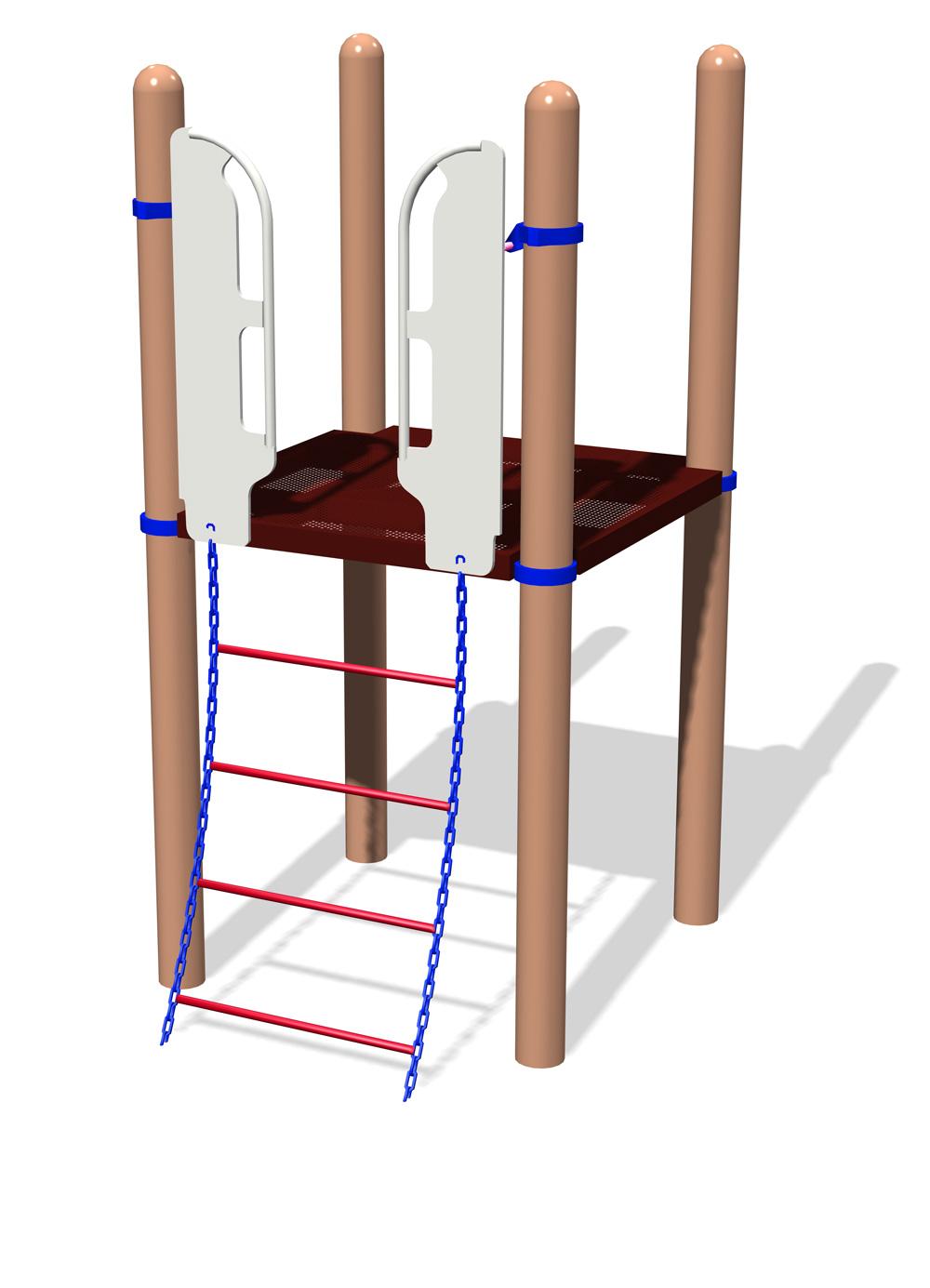 Wiggle Ladder w/SteelX® Handholds - Landscape Structures