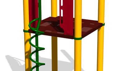 Corkscrew Climber w/SteelX® Handholds - Landscape Structures