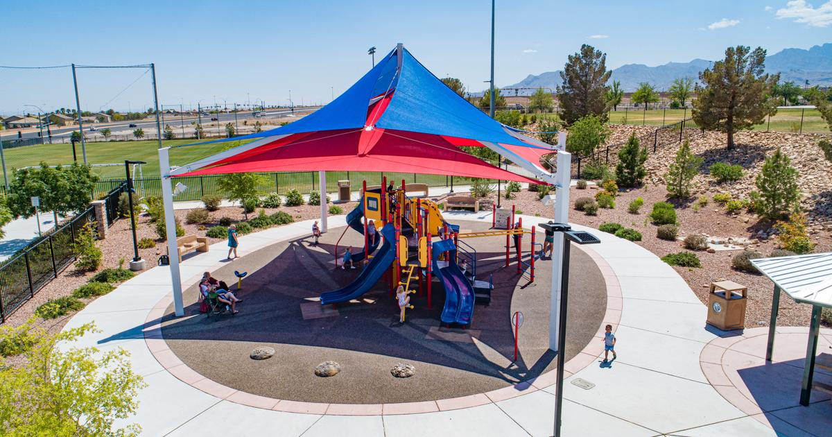 Alyn Beck Memorial Park - Compact Neighborhood Playground with Colorful ...