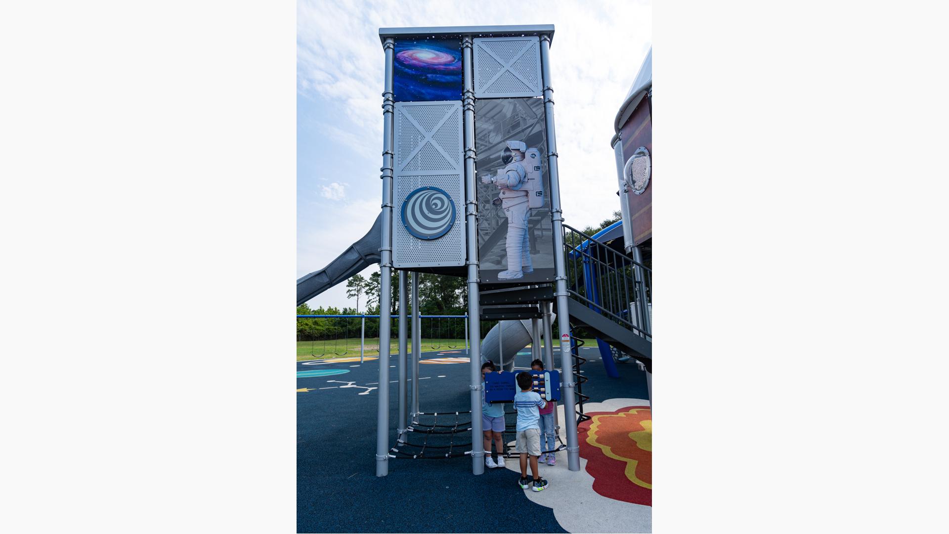 Jack M. Fields Sr. Elementary School - Custom Space-themed School Playground