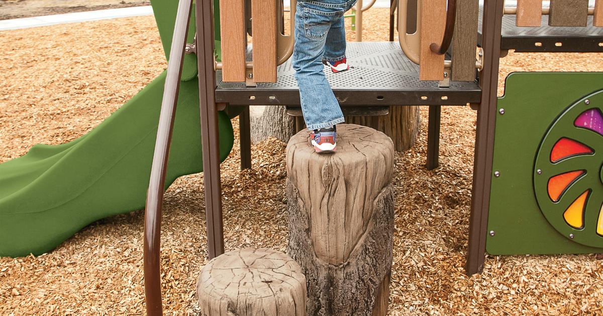 Log Steppers - Natural-Looking Stumps - Landscape Structures