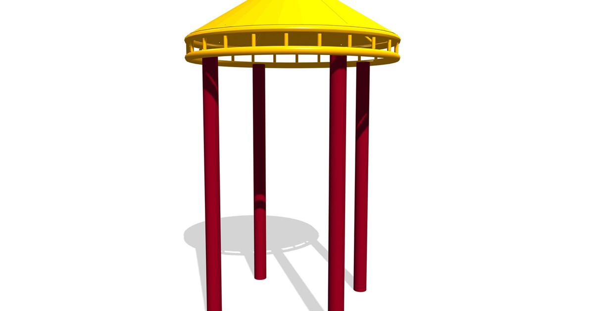 Barn Silo Roof Playground Element