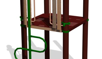 Loop Pole w/Recycled Wood-Grain - Landscape Structures