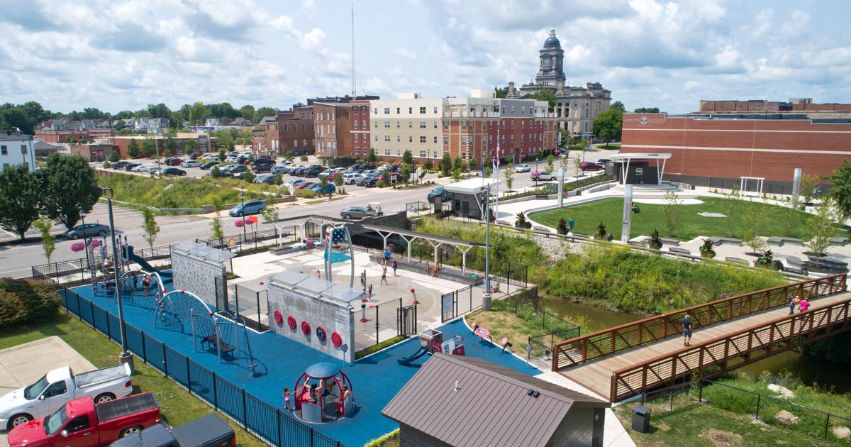 Prairie Creek Park - Climbing Net Structure and Splash Pad Fun for All ...
