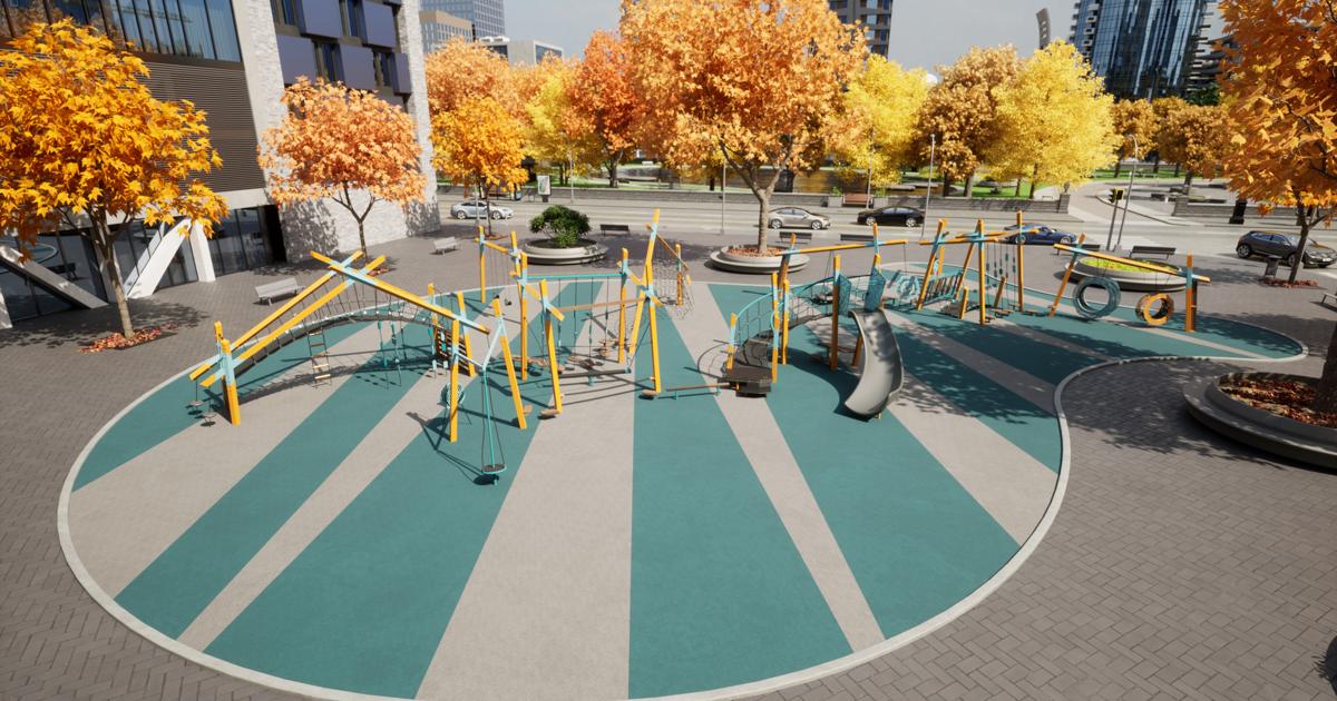 City Center Park – Modern Playground Design for All Ages