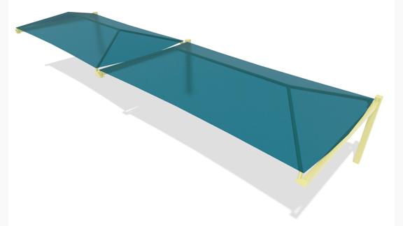 SkyWays® Cantilever Shade Structures Create an Open Feel