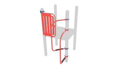Spiral Climber - Rectangular Rungs in Curved Configuration