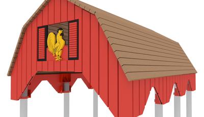 Barn Roof Playground Element - Landscape Structures